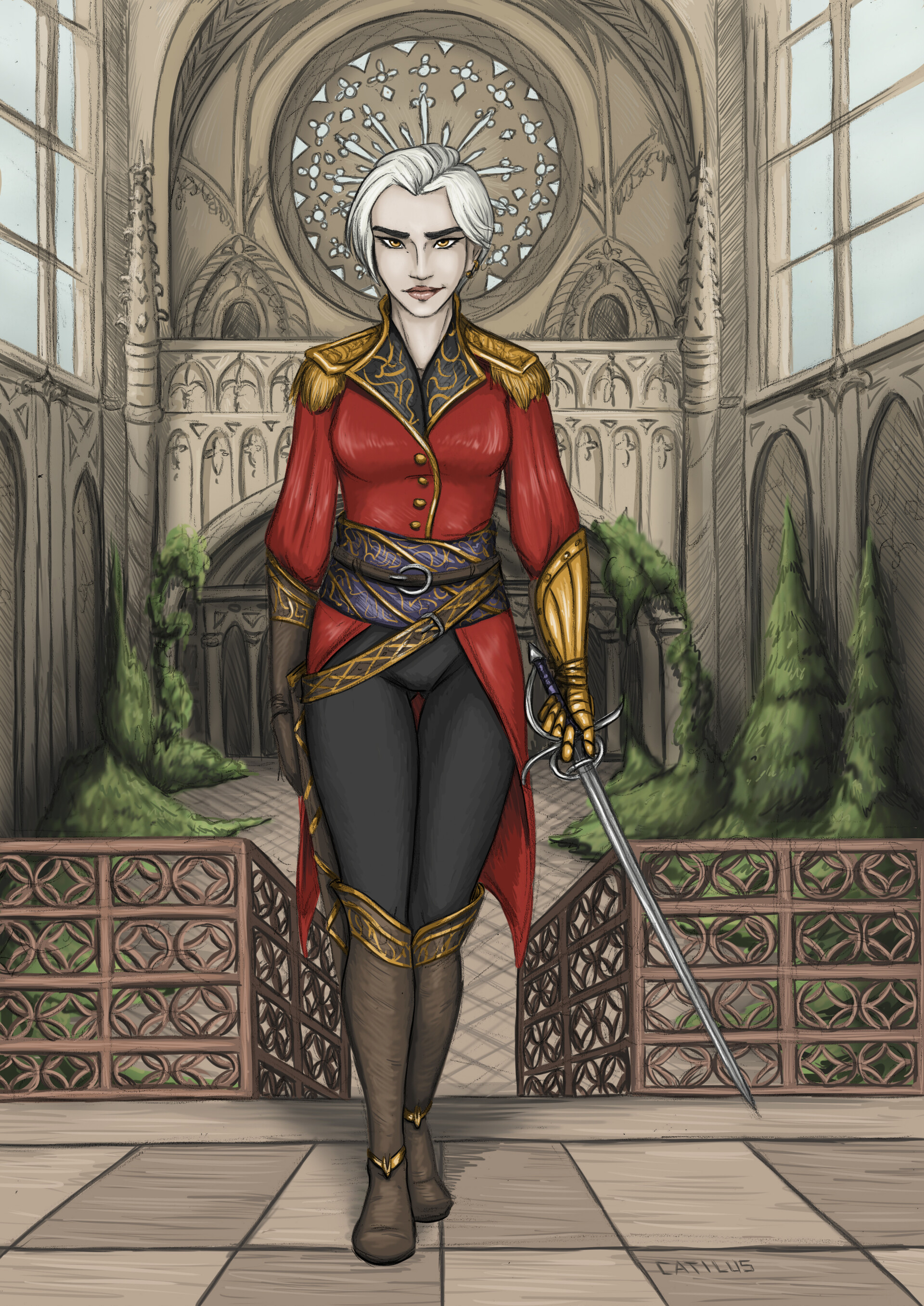 ArtStation - Nerva Min, Wandering Mercenary, Runaway Noble, and Force ...
