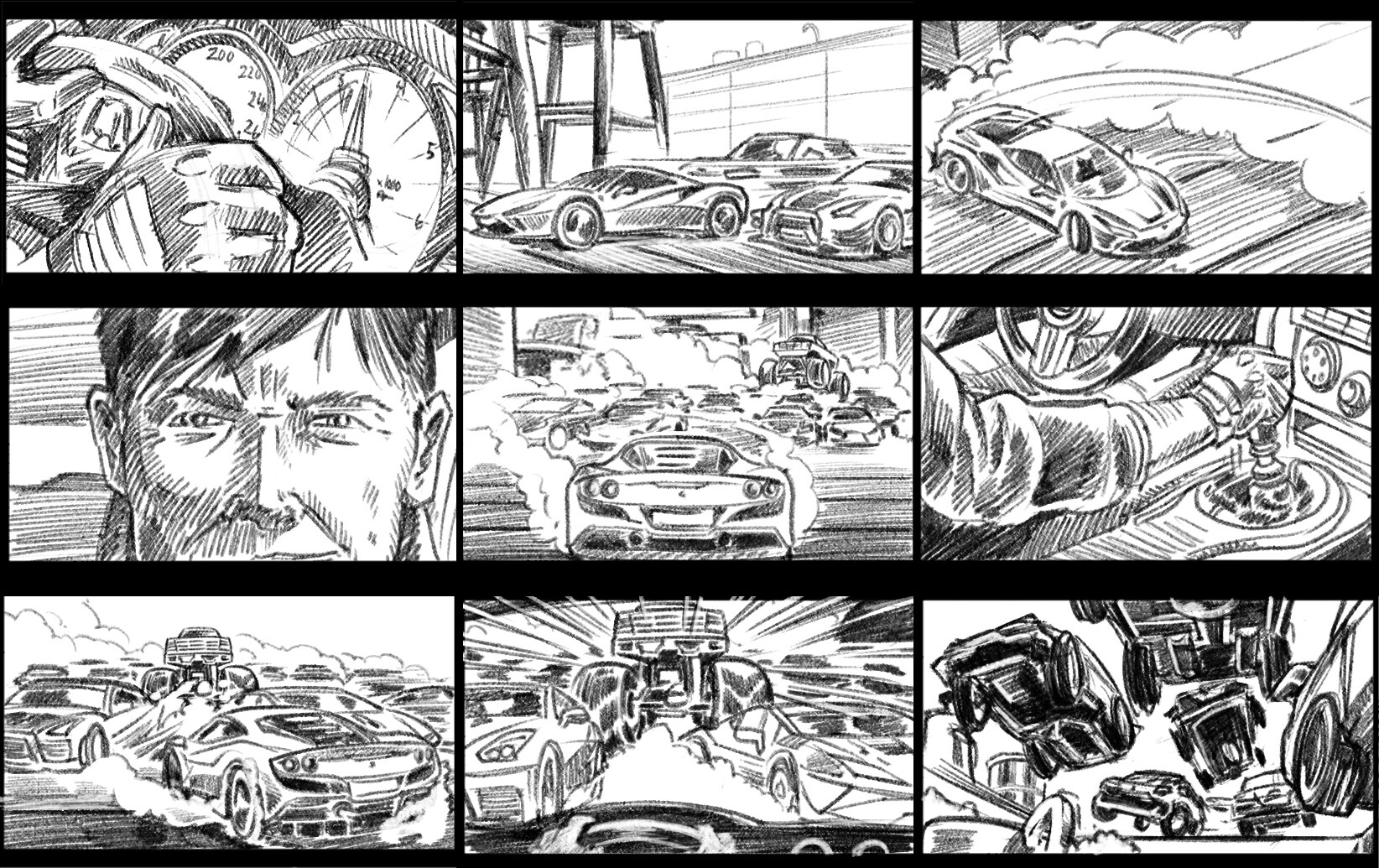 ArtStation - Storyboard, cars