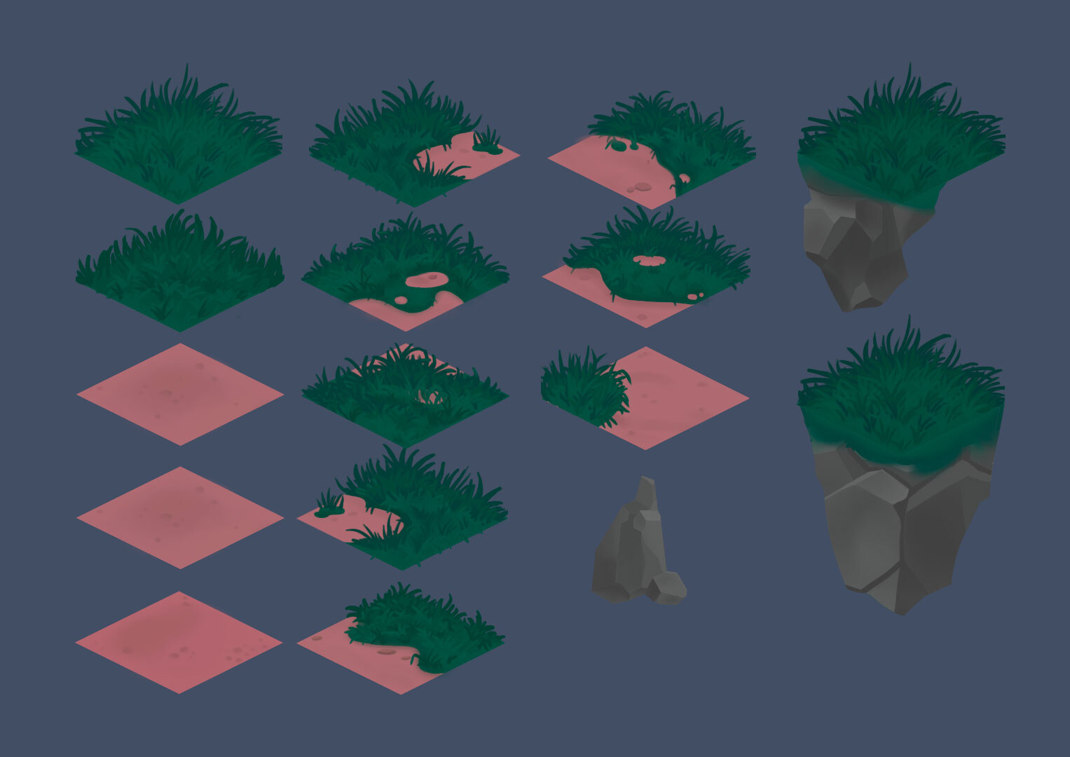 ArtStation - Tiles and location of the game