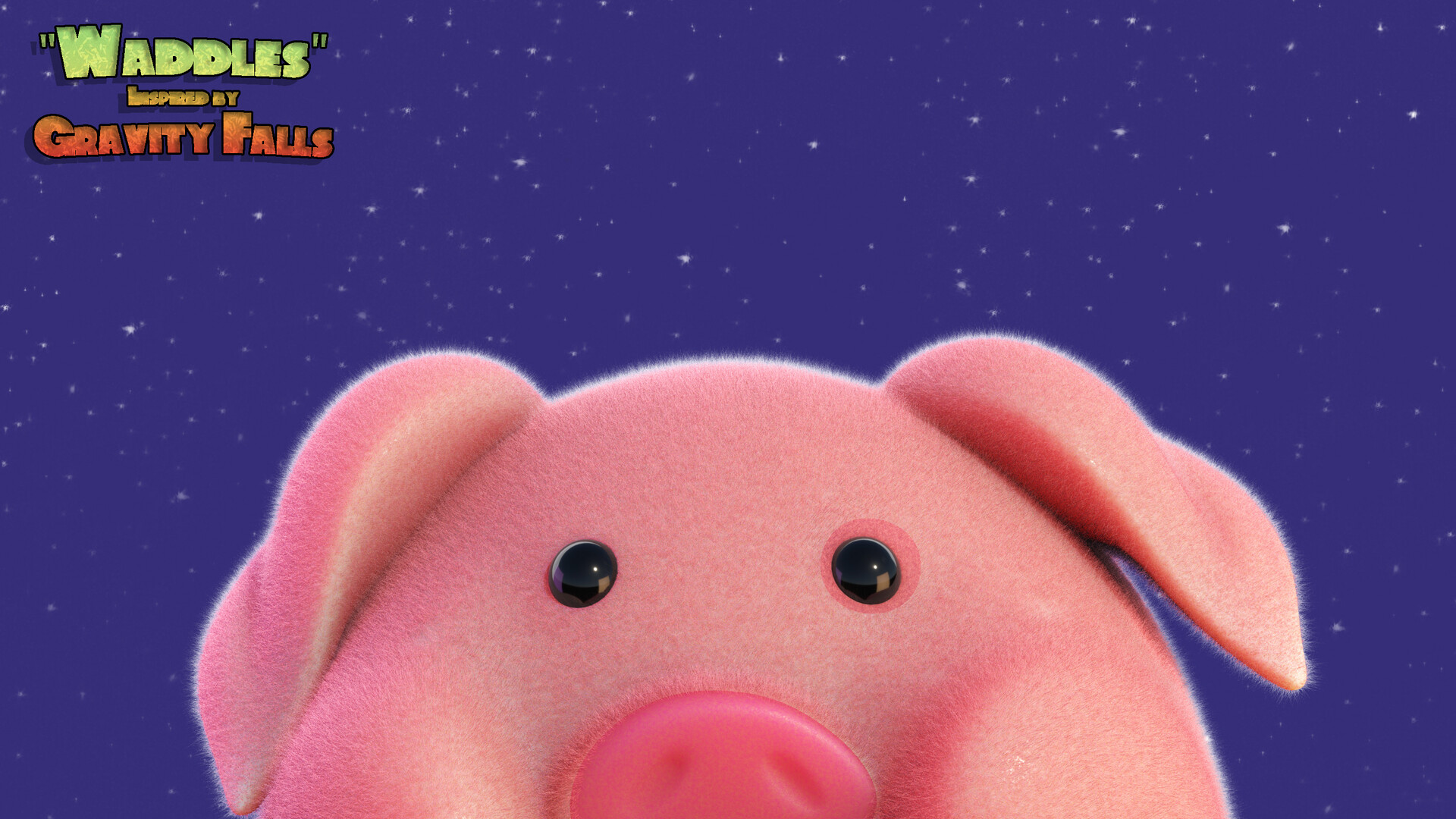 ArtStation - "Waddles" (Gravity falls Fan art)