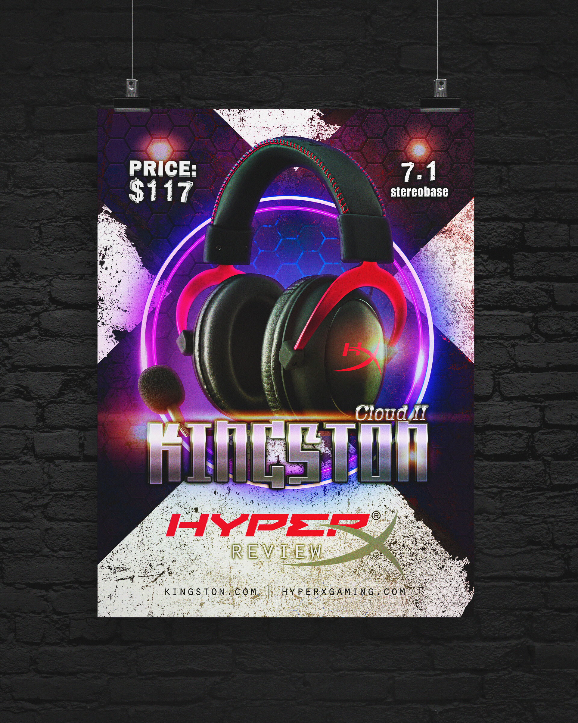 ArtStation - Advertising banner for review of the Kingston HyperX