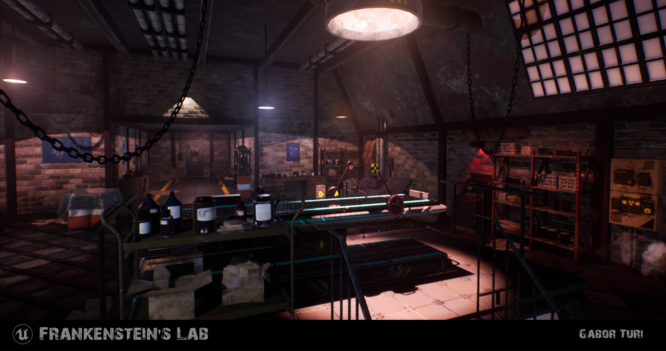 ArtStation - 3D Game Environment of Frankenstein's Laboratory