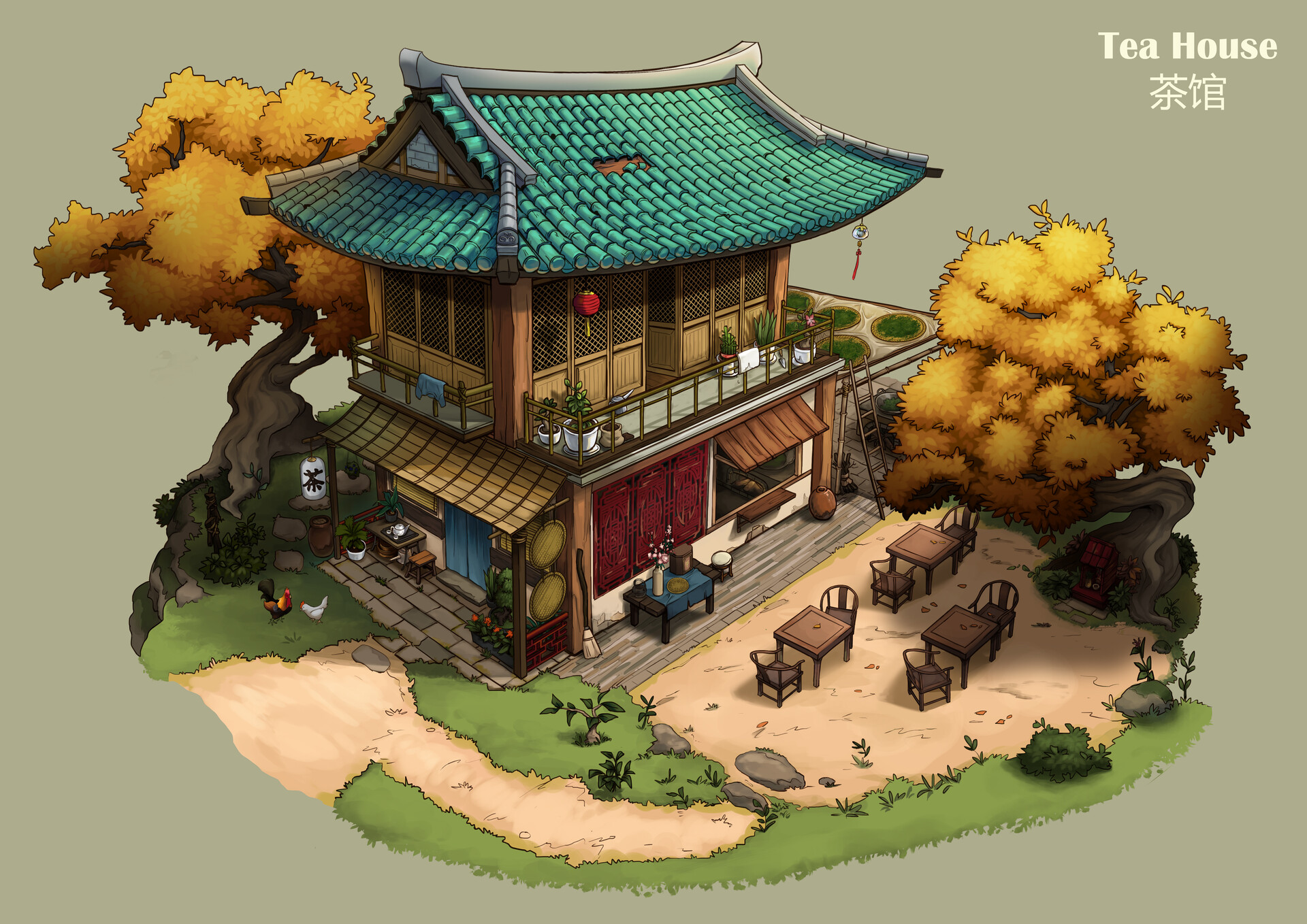 Evelyn Hendry - Tea House