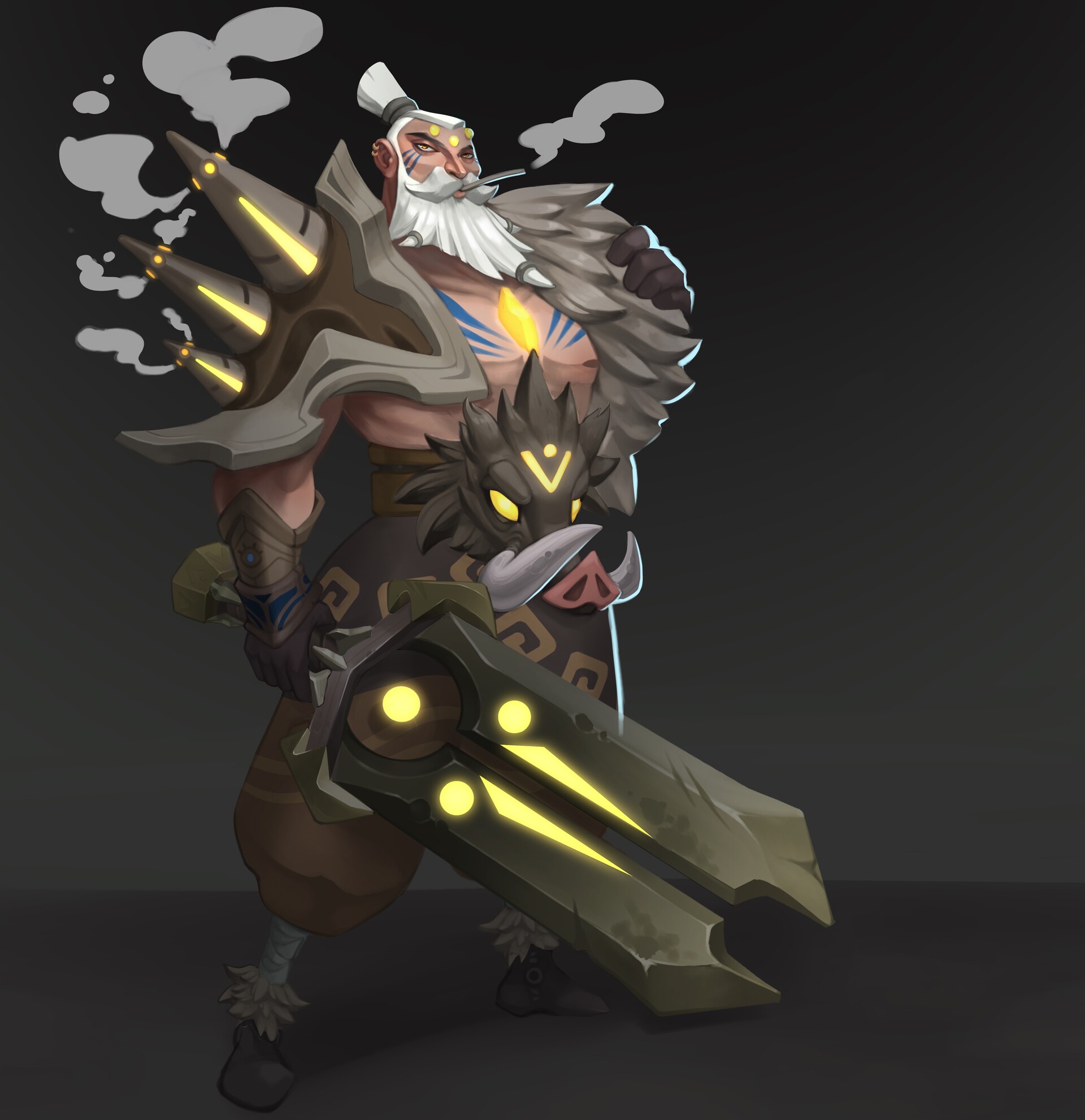 ArtStation - Borgnar, the Deep Forest sentinel