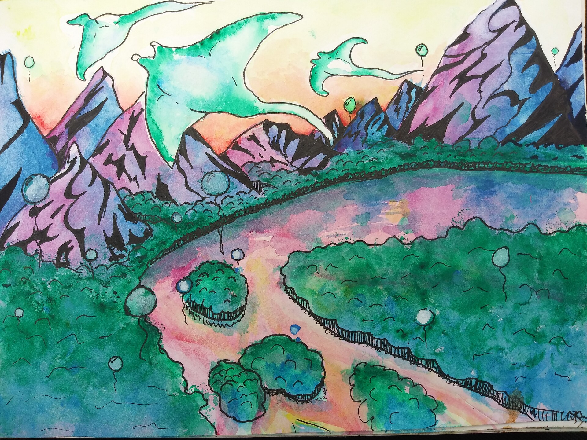 ArtStation - Watercolor Art from Prompts
