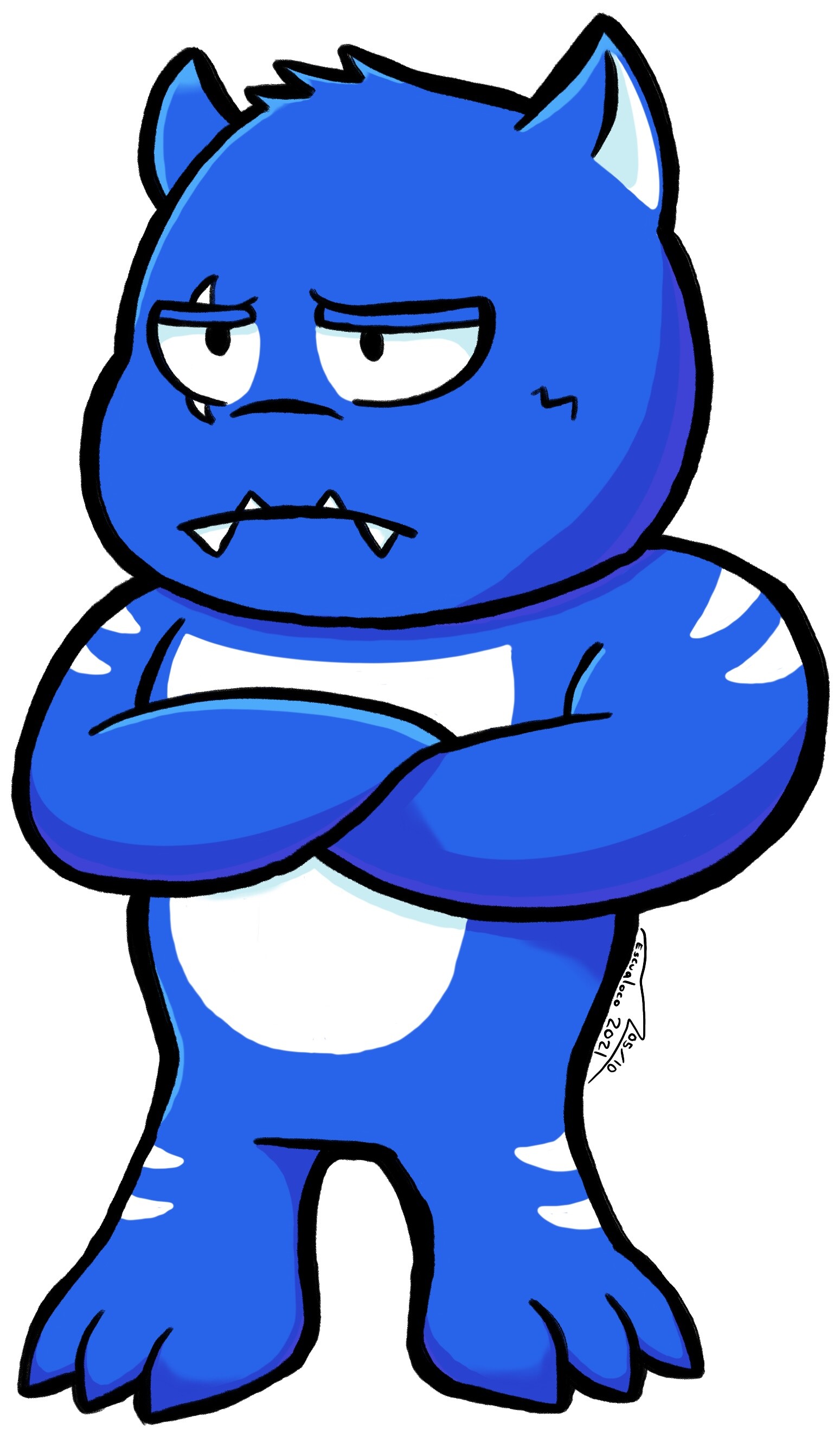 ArtStation - Blue Monster