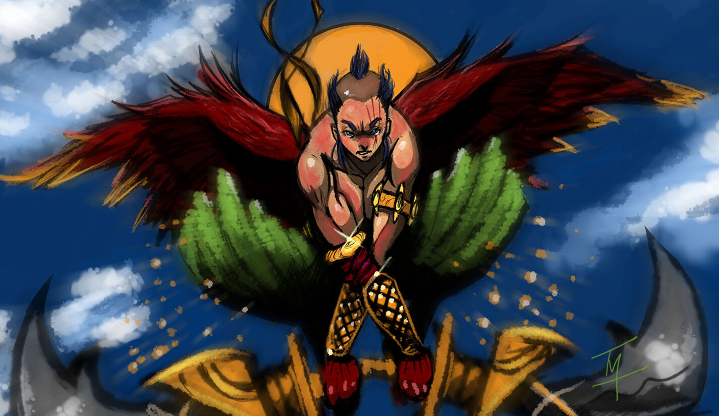 ArtStation - Falling Bird Man