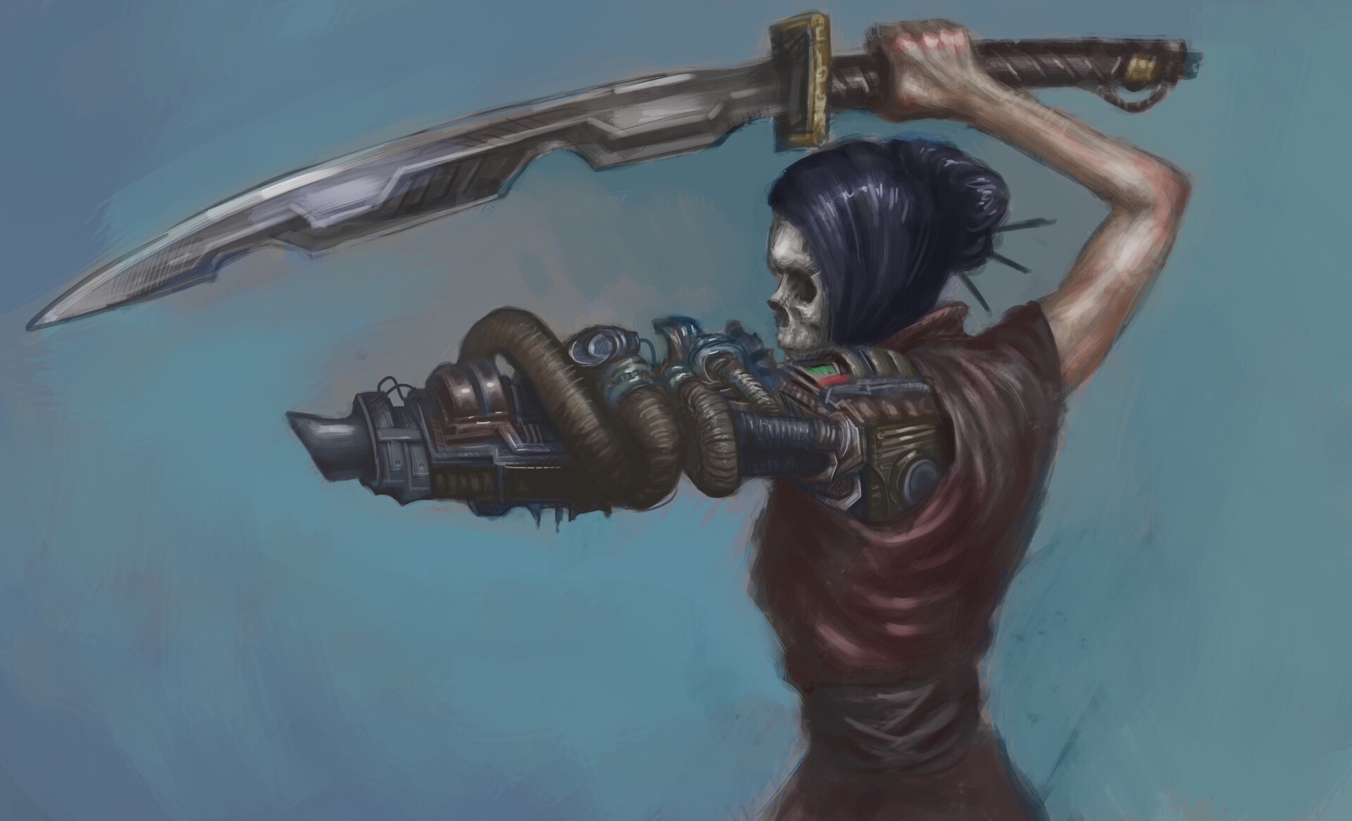 ArtStation - Cyborg Geisha Ronin