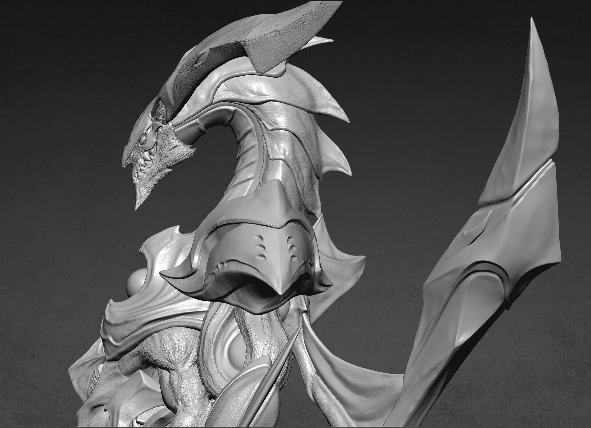 InCom Studio 3D - Modeling Character Highpoly Black Dragon - Game Arena ...