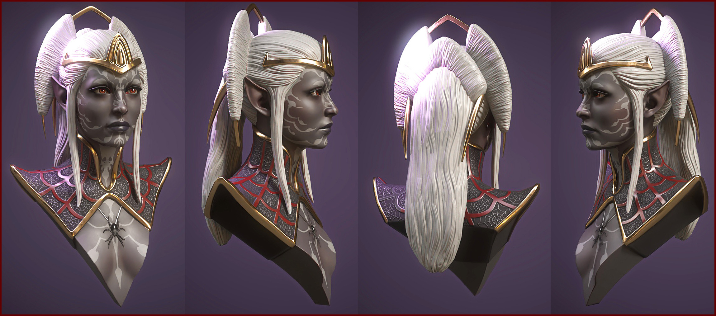 Jason Smith - Drow Priestess of Lolth Bust