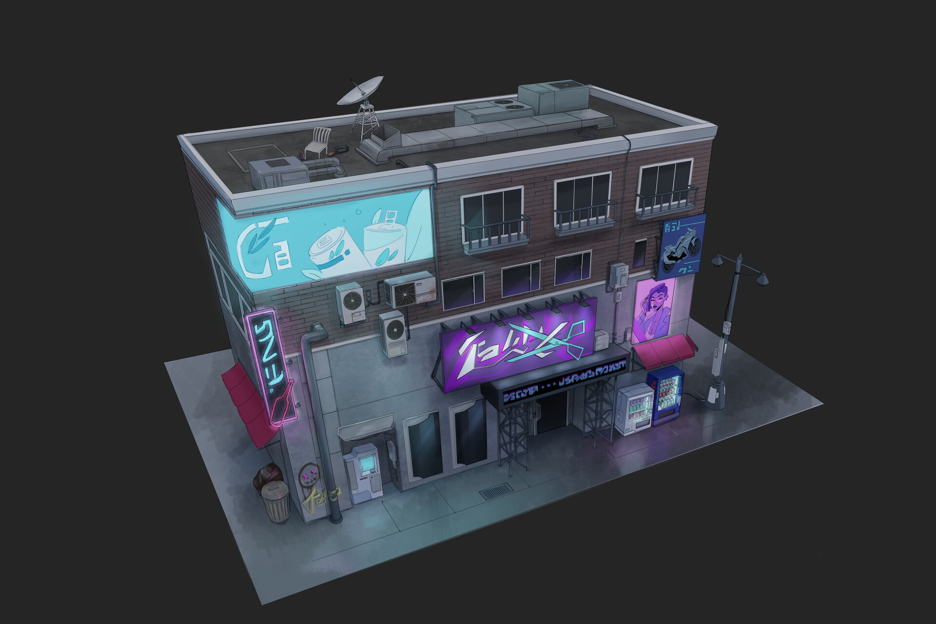 ArtStation - Cyberpunk Salon