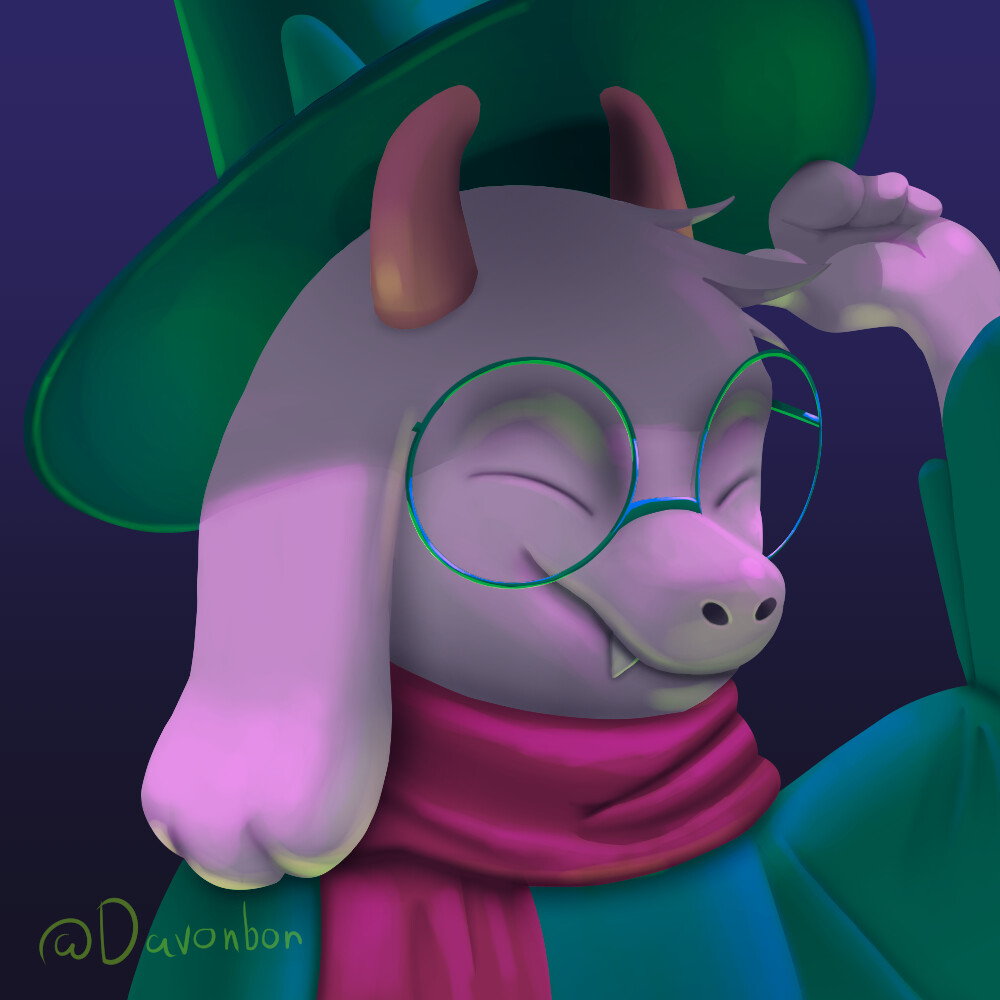 ArtStation - Ralsei fanart!