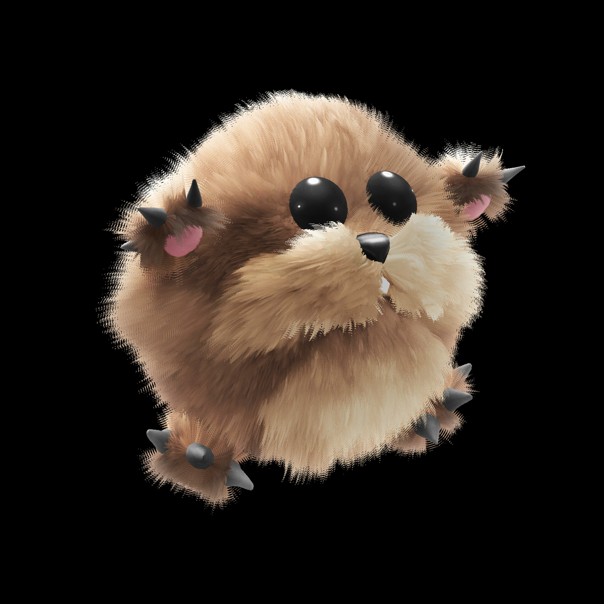 ArtStation - Furry Mole Custom lit Fur Shader using vertex shelling and ...
