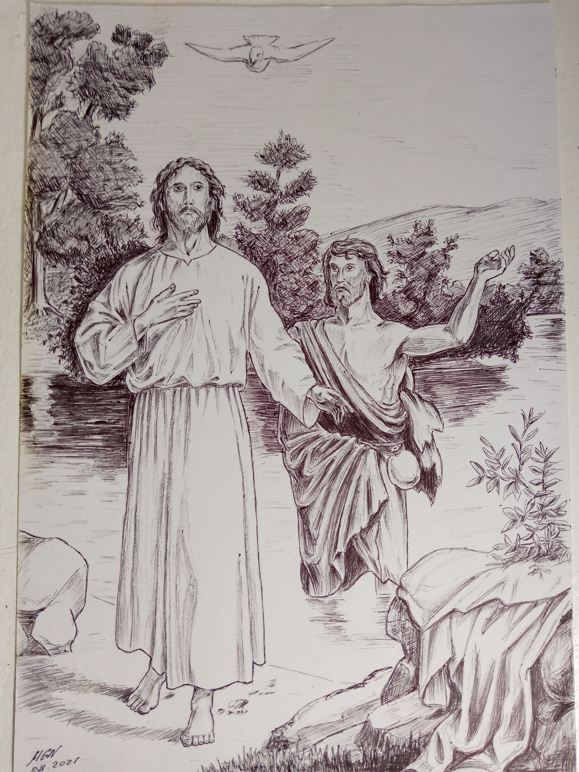 ArtStation - Baptism of Jesus.