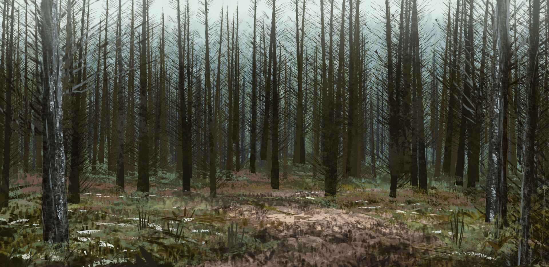 ArtStation - Spooky forest