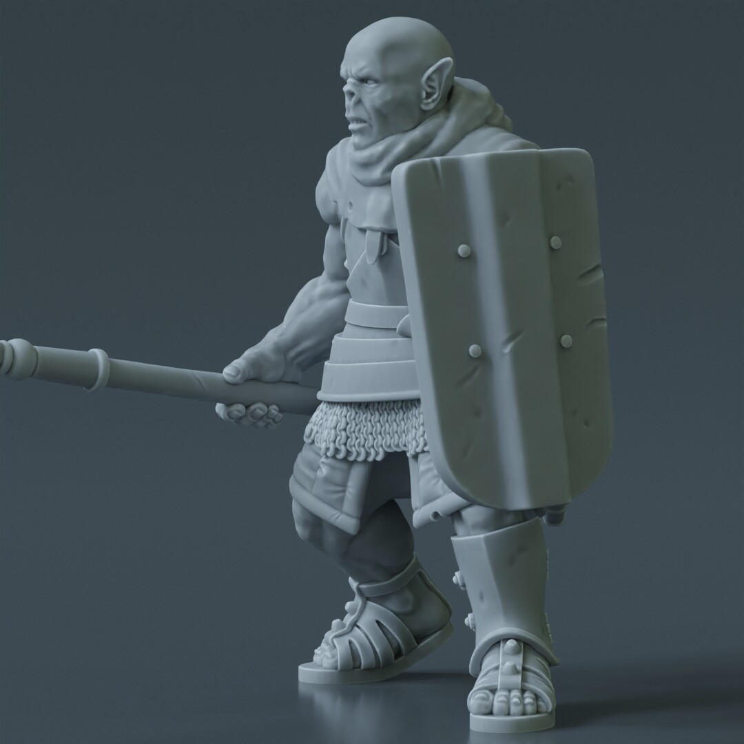 ArtStation - Ork Warrior Miniature
