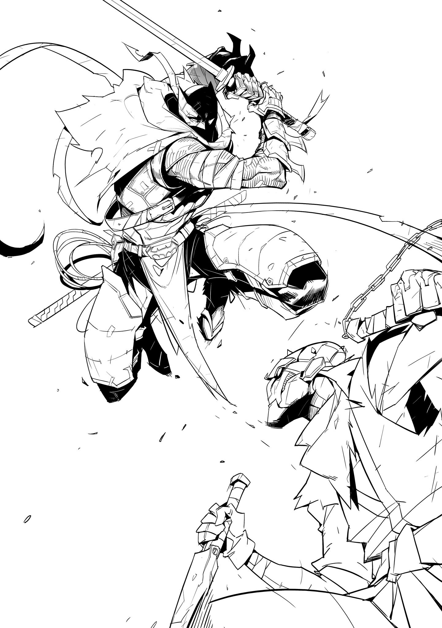 Hicham Habchi - Batman Samurai Cover