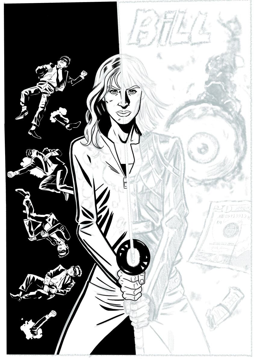 Kill Bill Poster Black And White