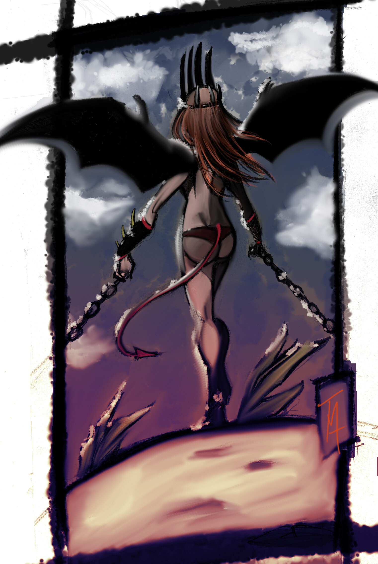 ArtStation - Devil Queen in Chains