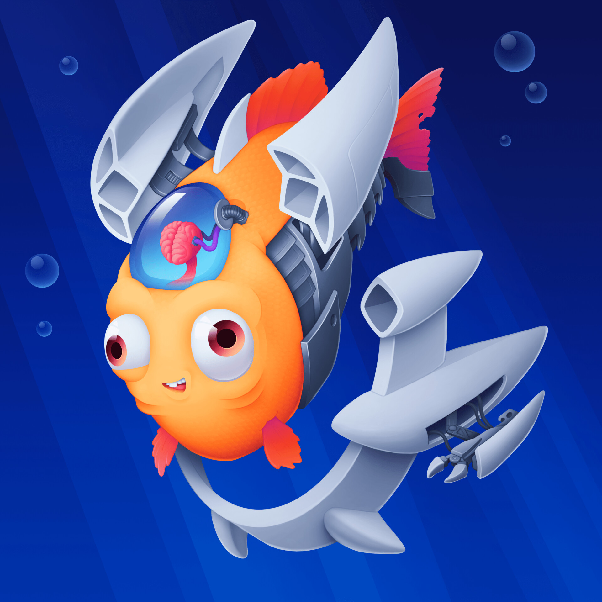 ArtStation - Cyborg Fish, Artem Icy Lord
