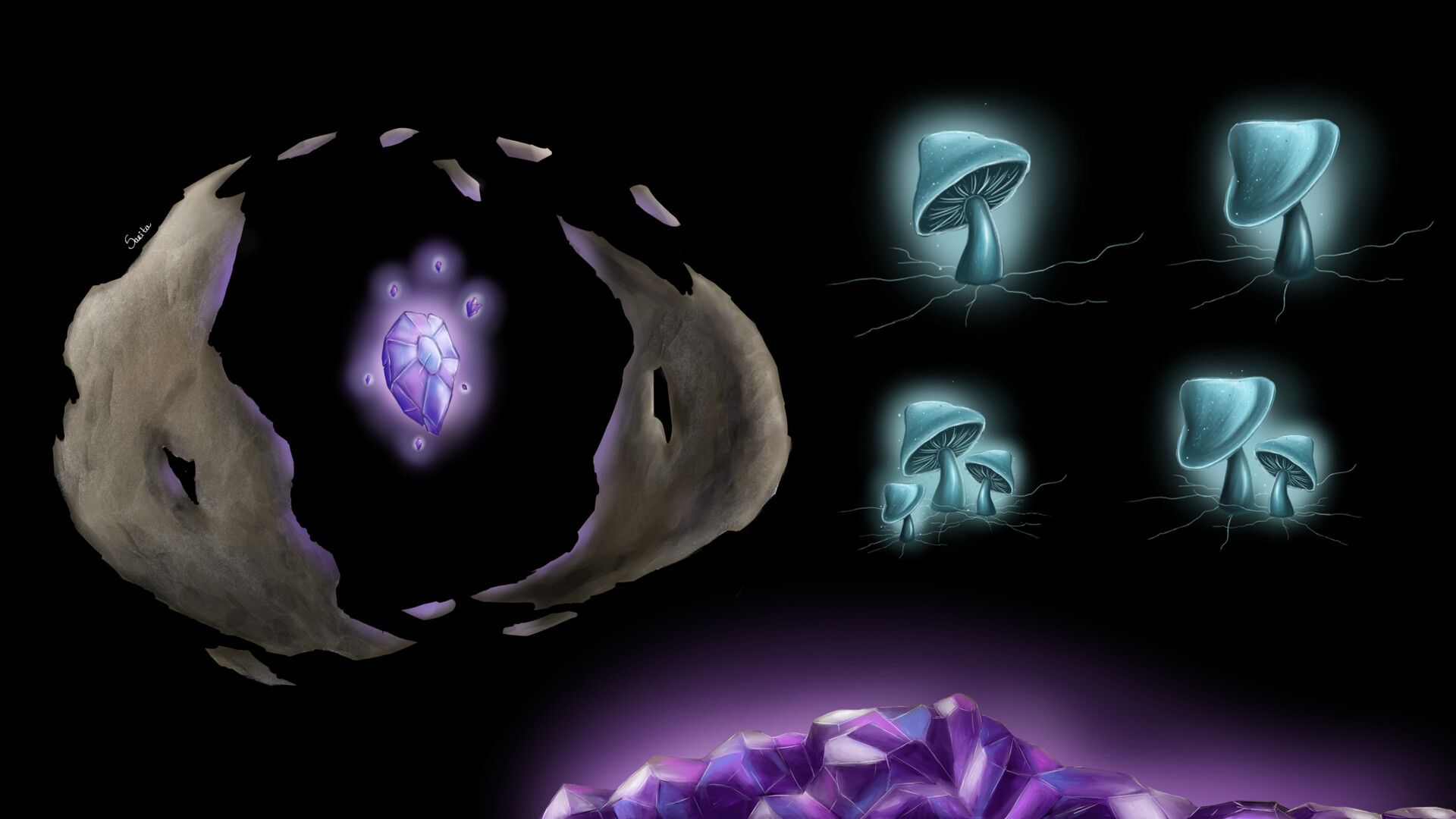 ArtStation - Nevereven - Hand-painted Assets