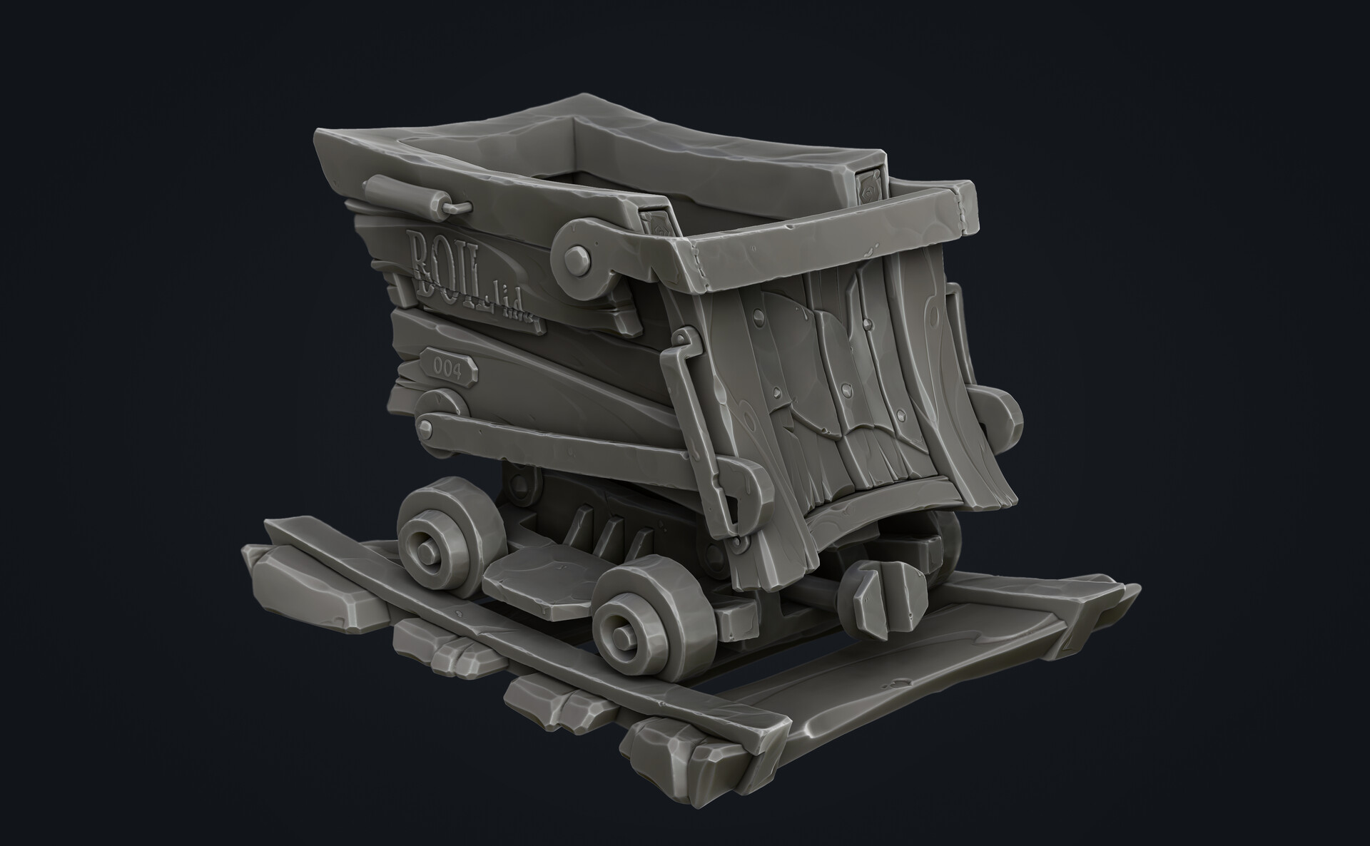 ArtStation - Wayfinder-Inspired Minecart: Personal Project