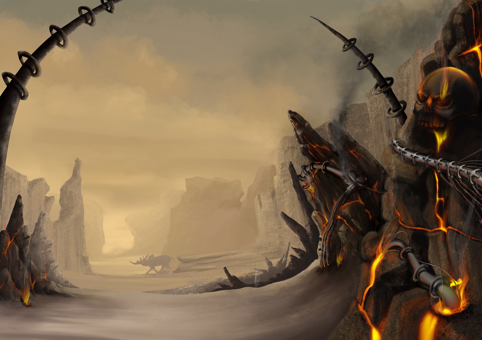 ArtStation - A dystopian universe.human extinction.