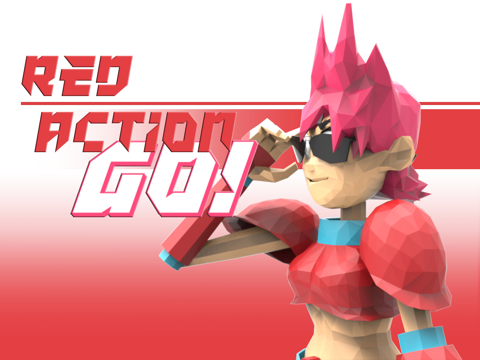 ArtStation - Red Action Go!