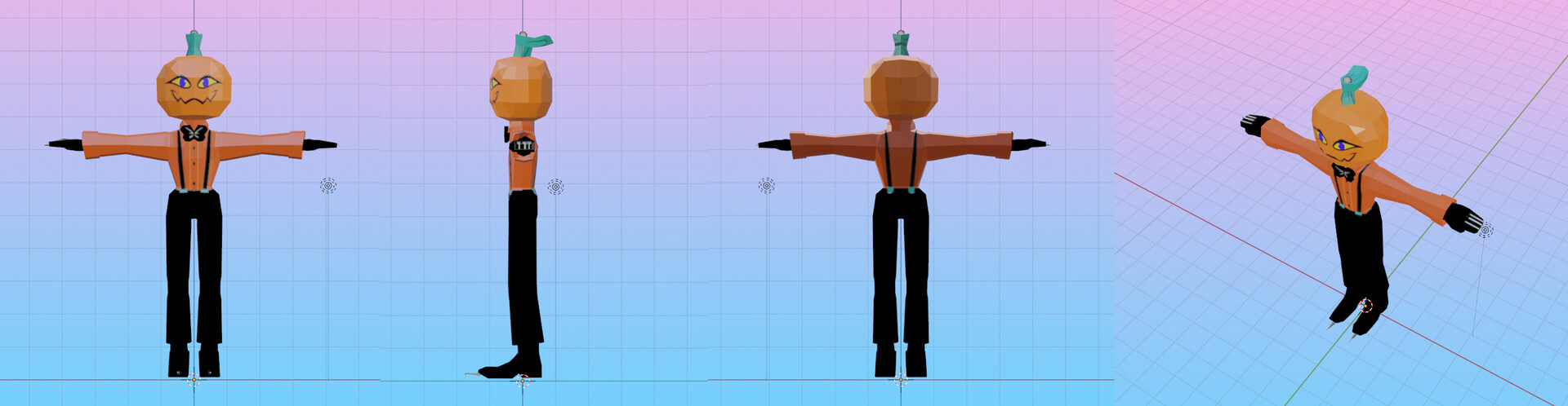 ArtStation - Ps1 style pumpkin head