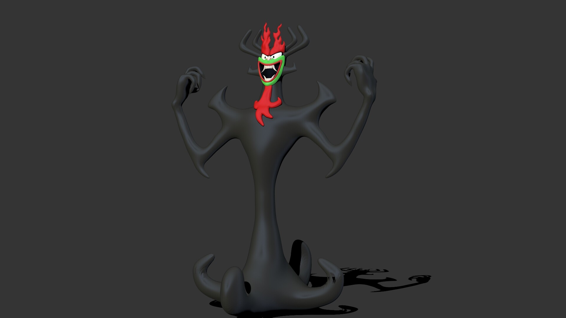 ArtStation - His name was...Aku!!! - Samurai Jack fanart