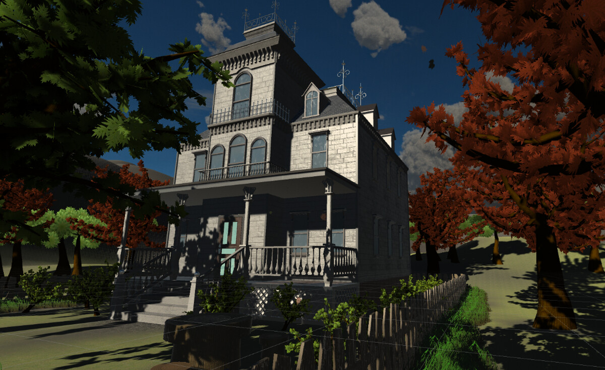 ArtStation - 3D scene with house