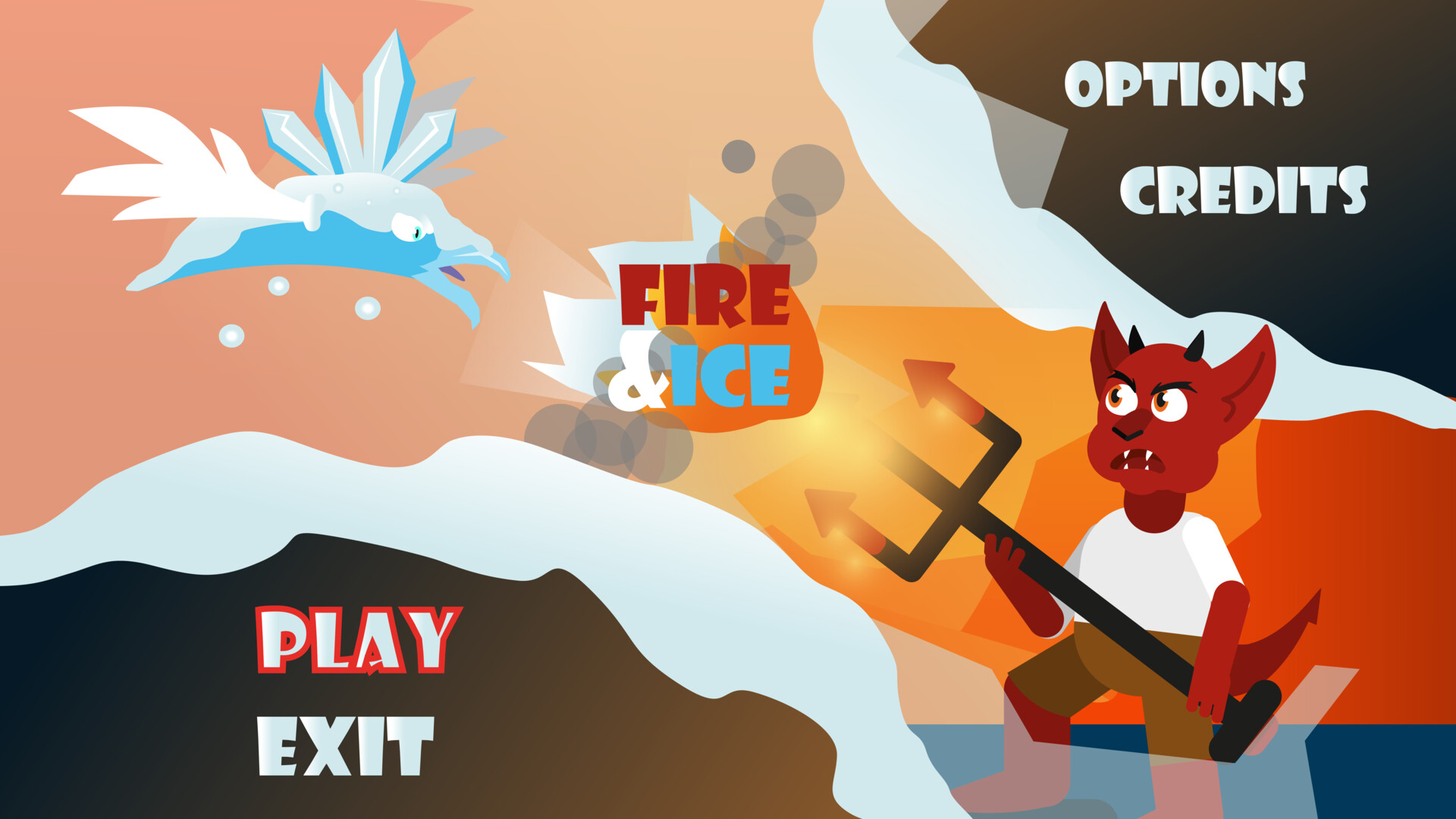 ArtStation - Fire & Ice - Menu design