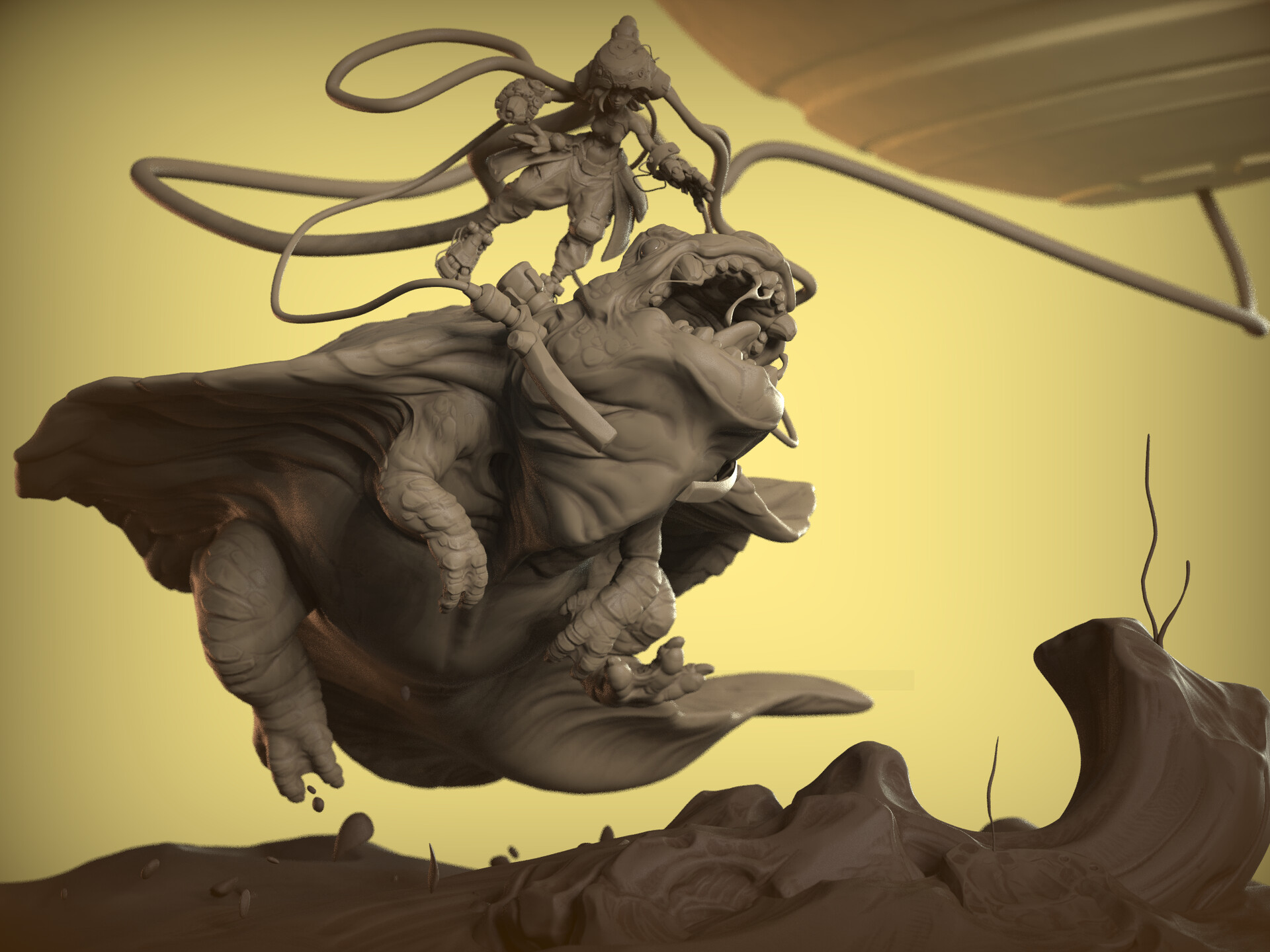 ArtStation - Floating planet