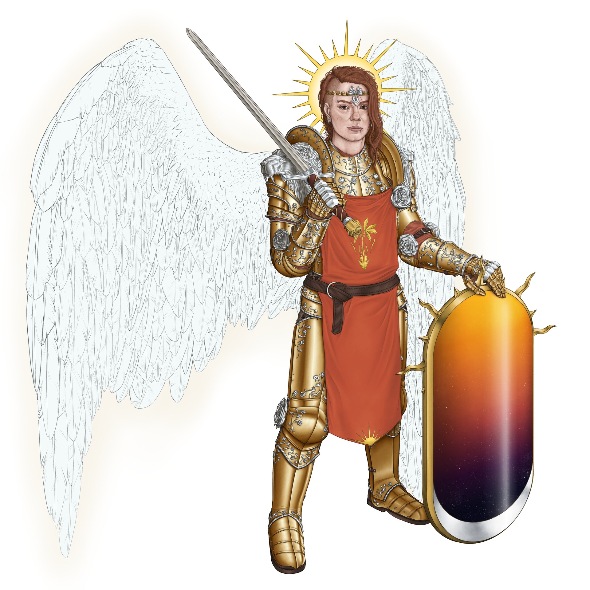 ArtStation - Angelic Knight Illustration