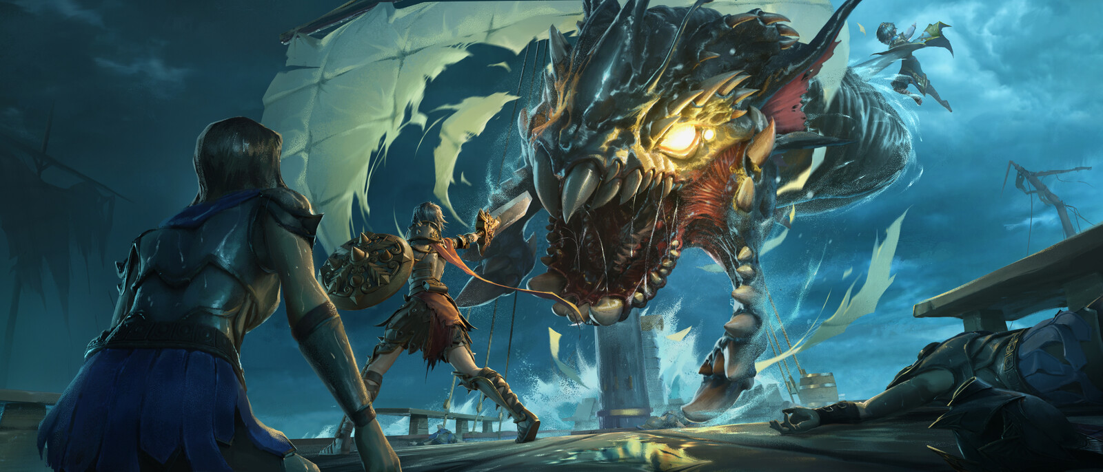 Reuel Tan - SMITE Charybdis: Cinematic Reveal Trailer Key Art