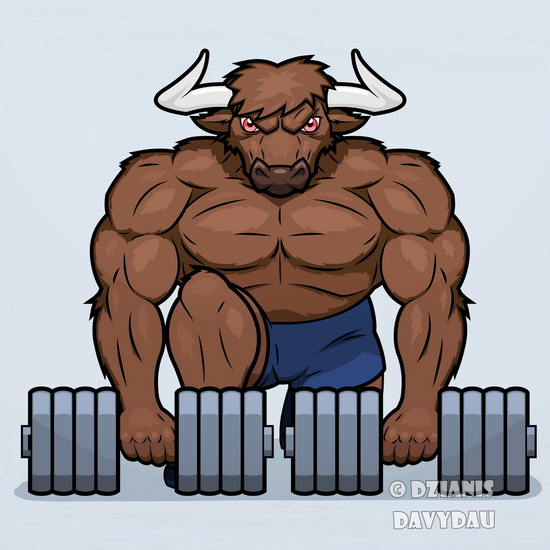 ArtStation - Huge bull in a gym