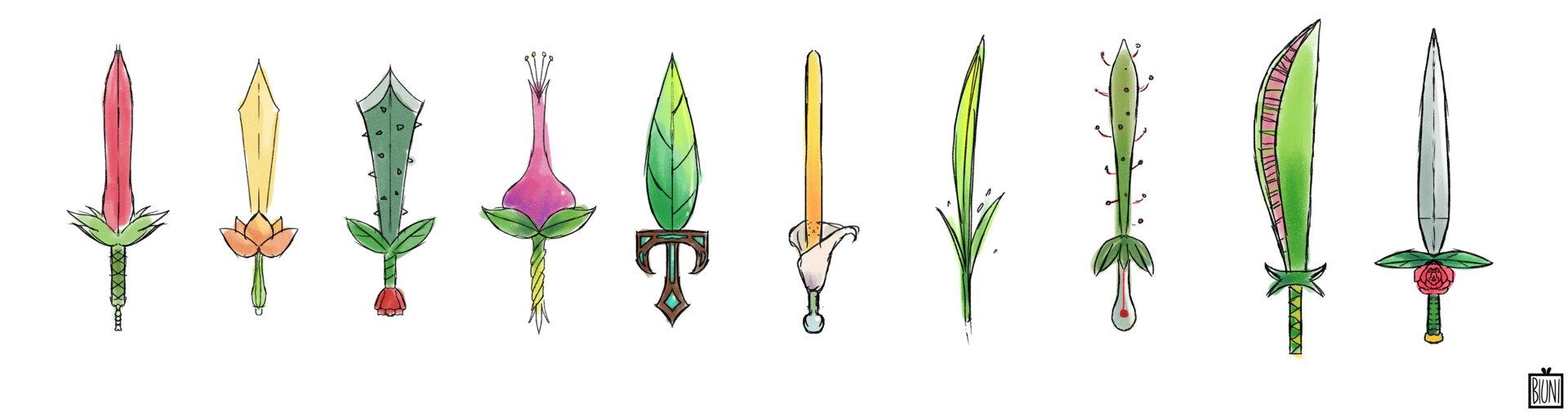 Biuni - Swords/Weapons designs