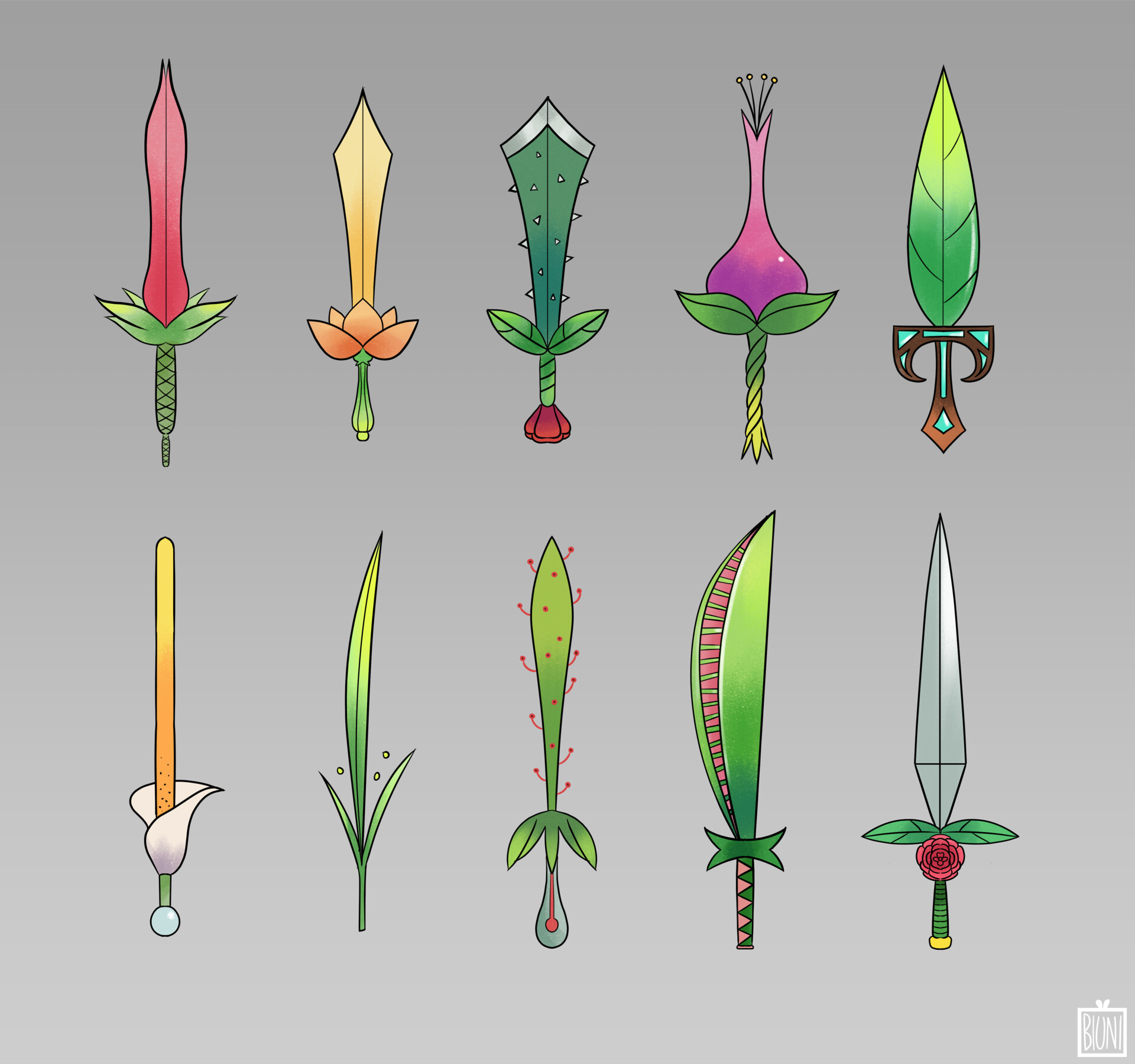 Biuni - Swords/Weapons designs