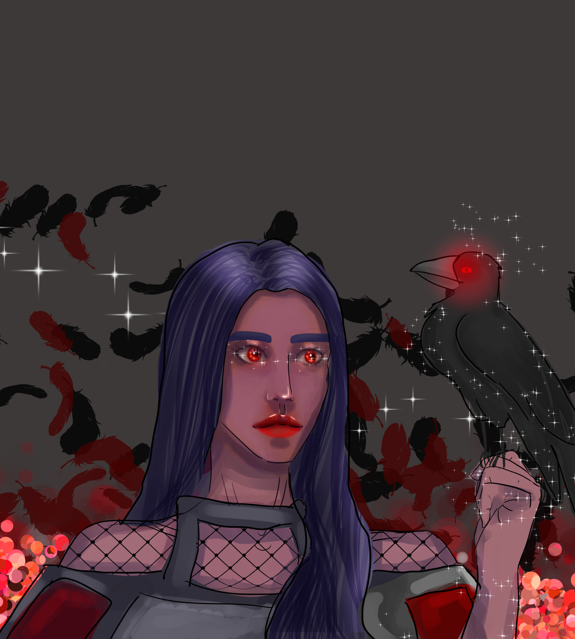 ArtStation - inktober 5 day raven