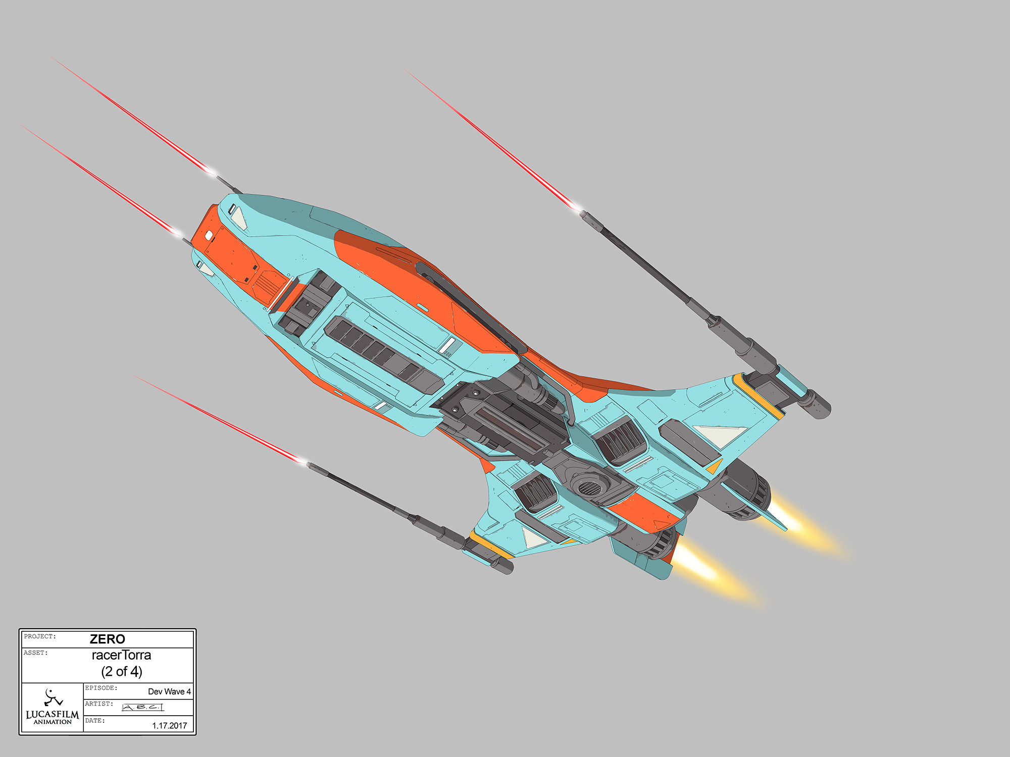 Amy Beth Christenson Smith - STAR WARS RESISTANCE: Torra Doza ship concept