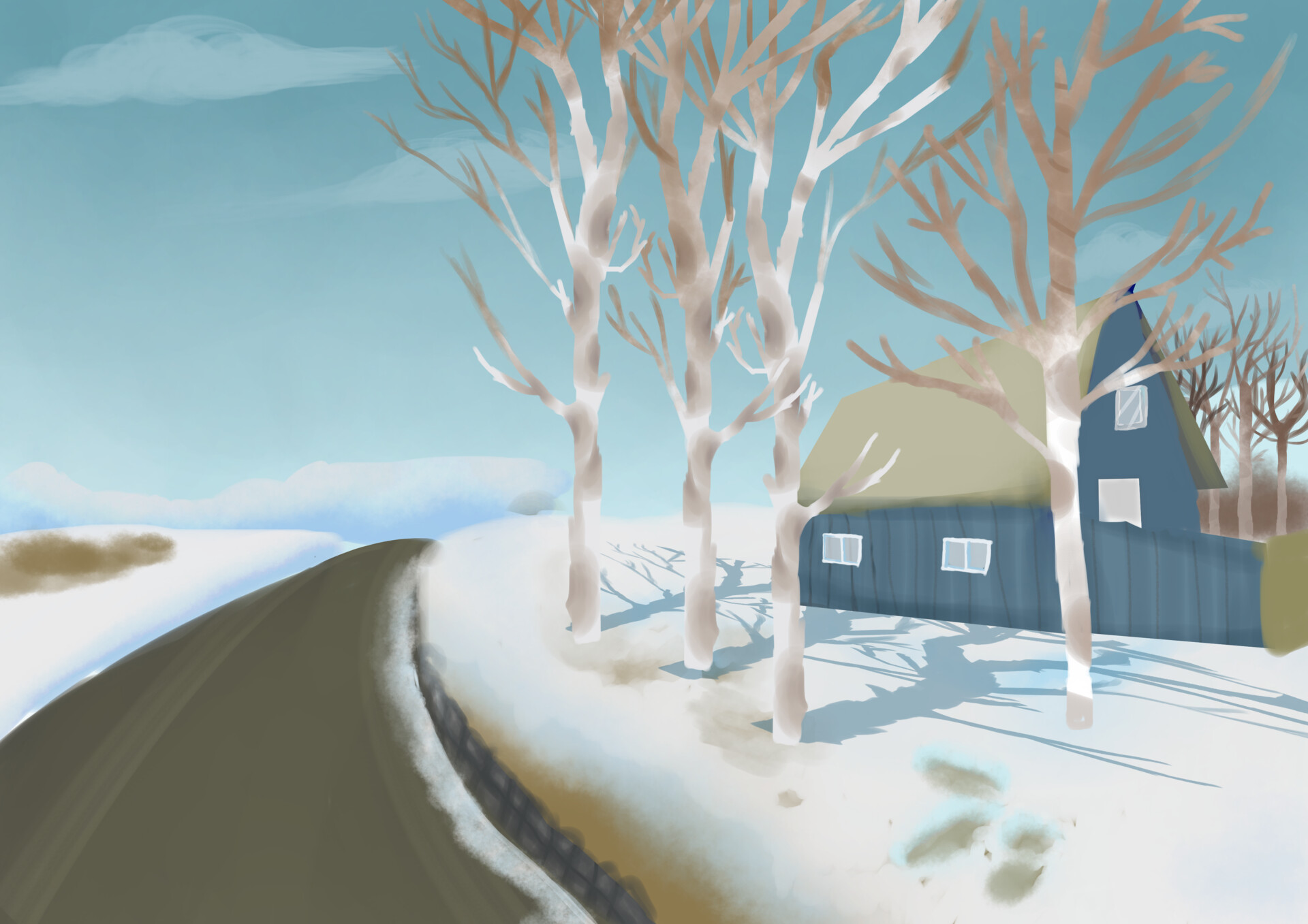 ArtStation - Basic scene paint