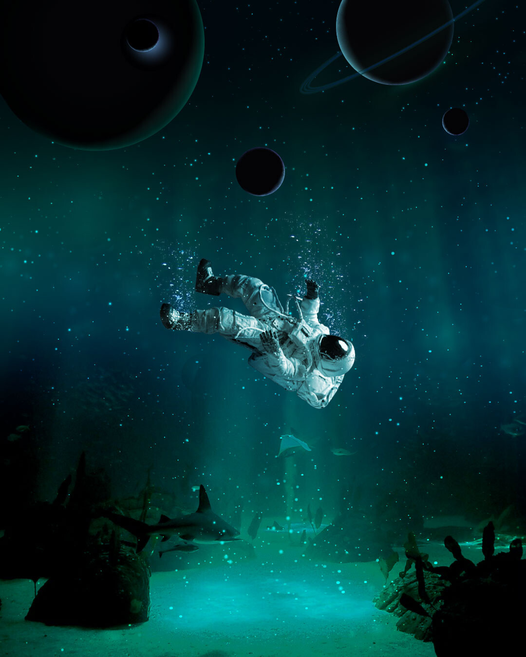 ArtStation - Concept Art - Falling Astronaut