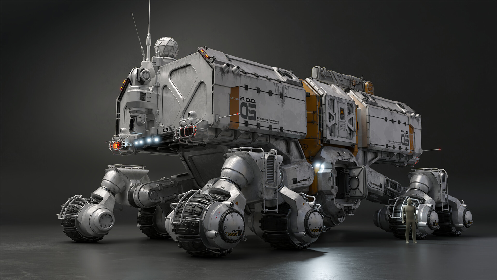 ArtStation - ROAMER - High Polygon Vehicle