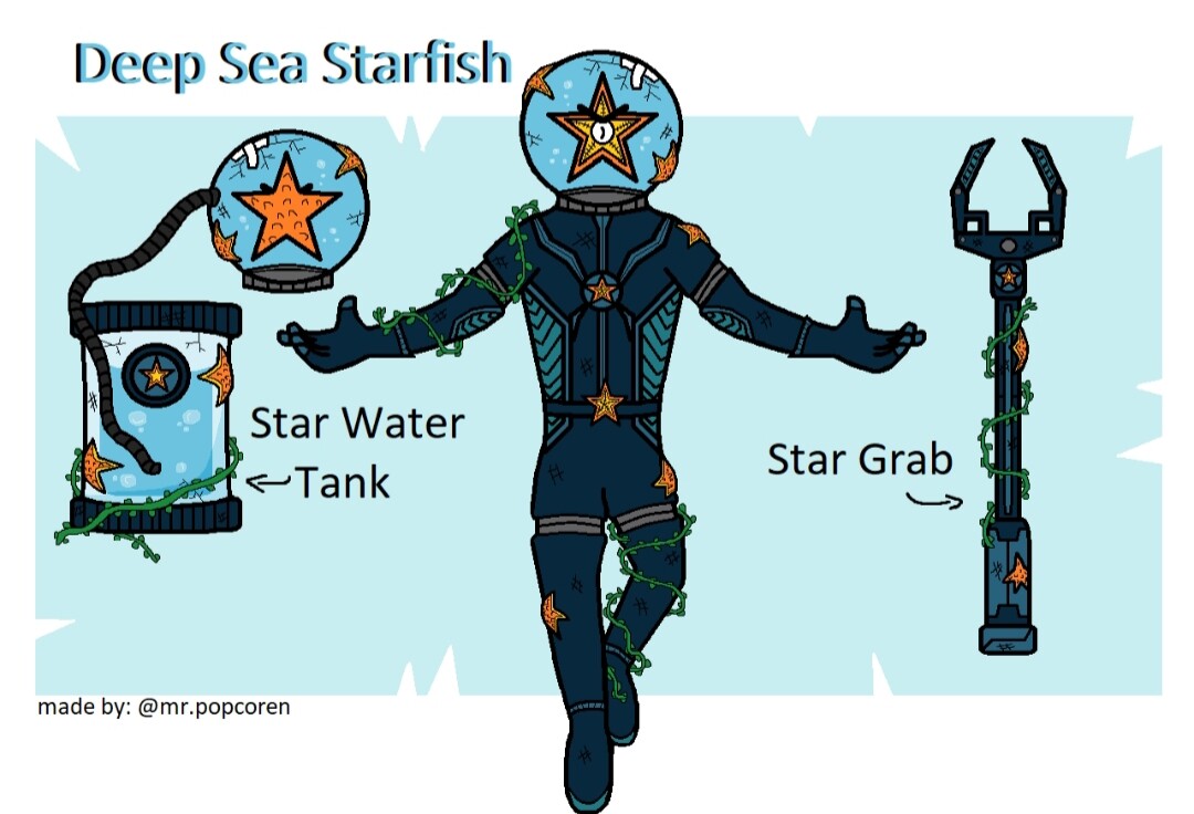 ArtStation - Deep Sea Starfish - Fortnite Skin Concept