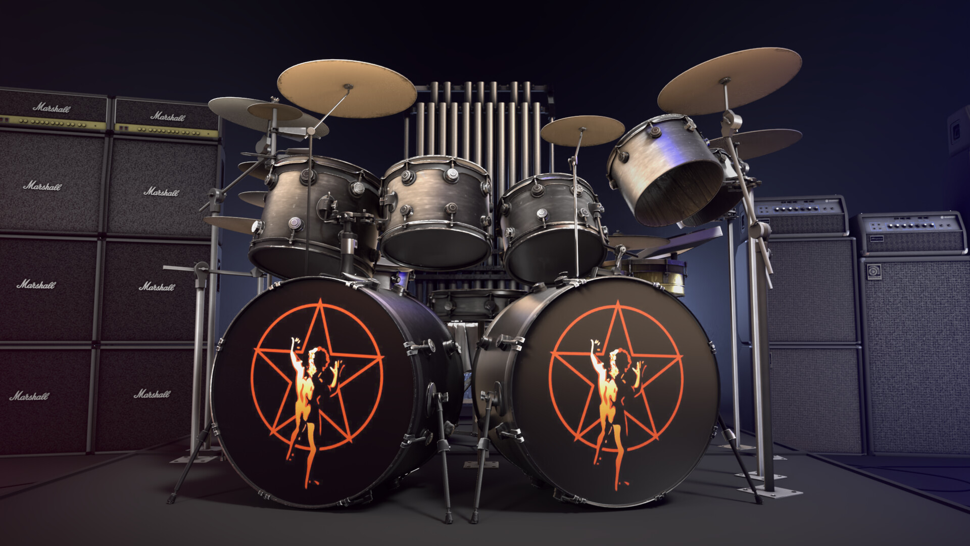 Neil Peart Drum Set R40
