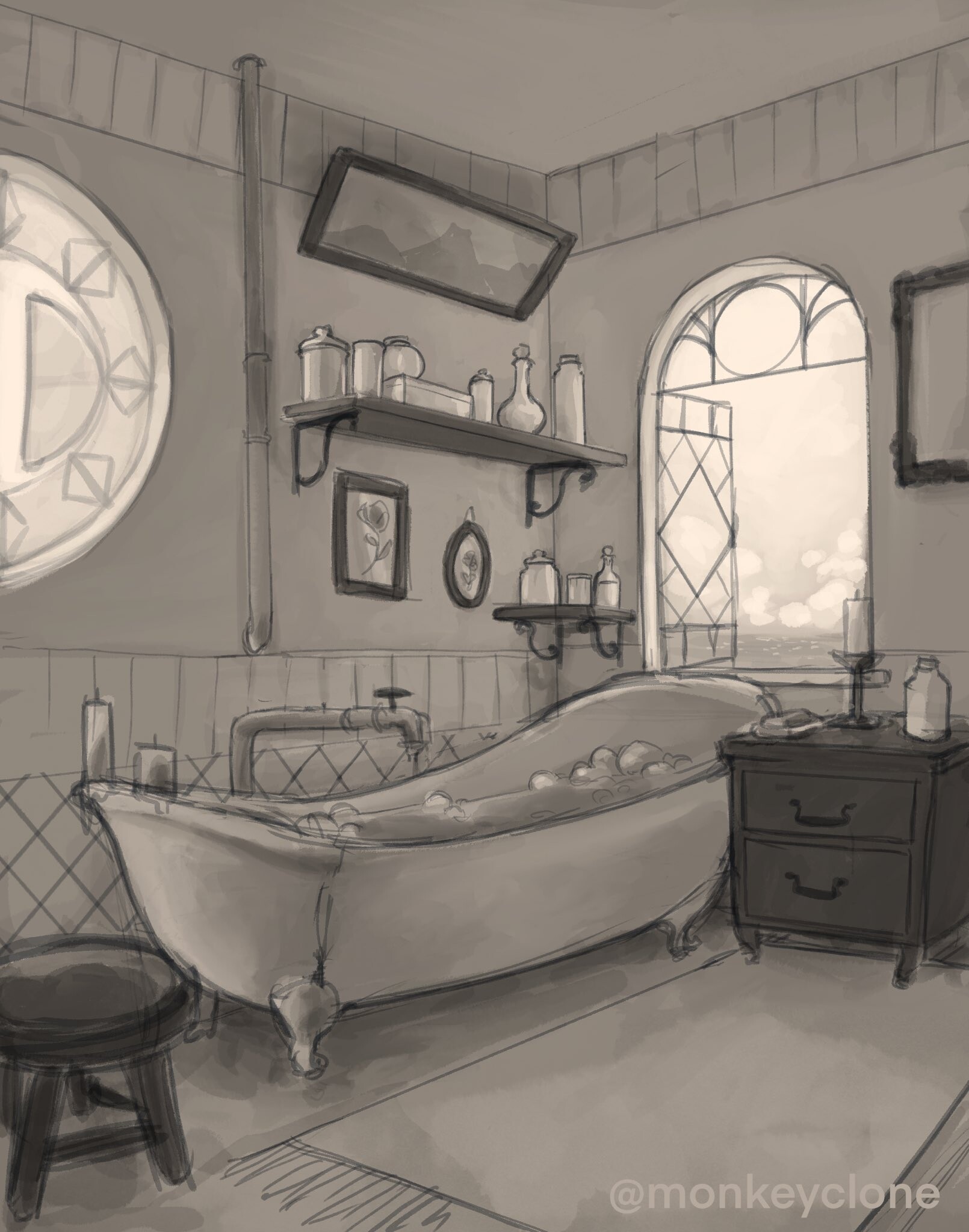ArtStation - Bathroom