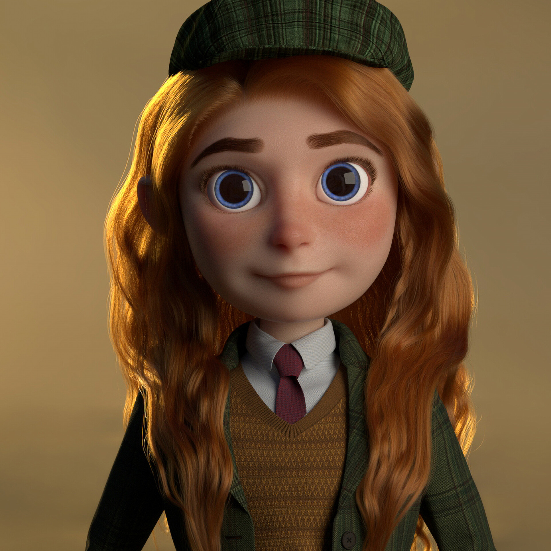 Anna Frozen Messy Hair