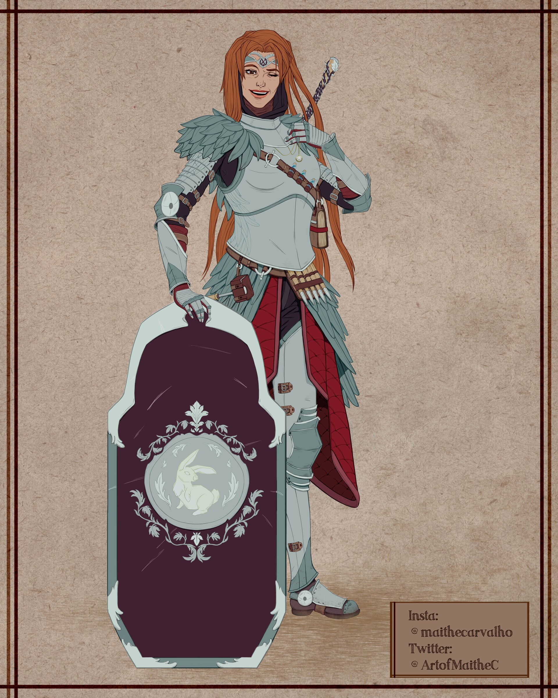 ArtStation - Freya, The Paladin- Dnd Character Commission 2021 July