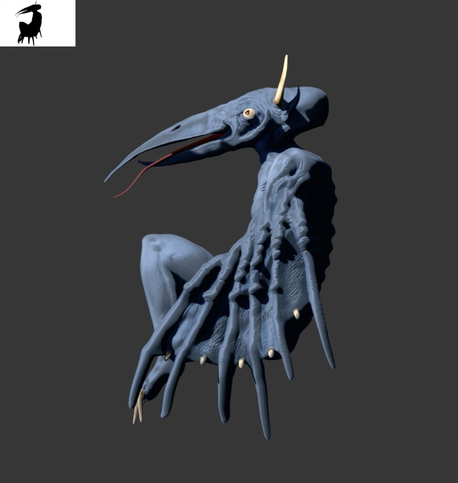 ArtStation - Blue Imp Sculpt & 3d Print, J.R. Wells