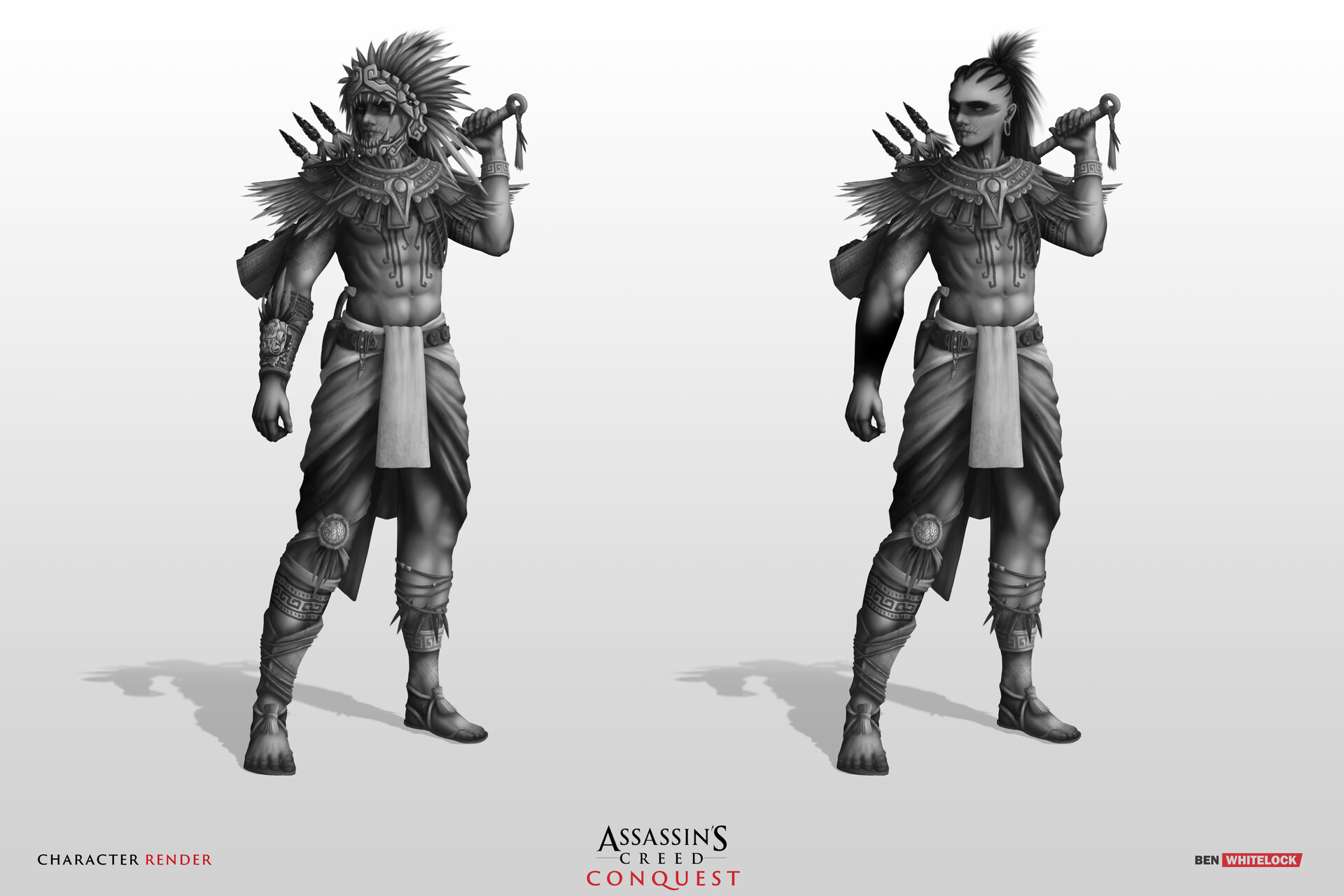 Ben Whitelock - Assassins Creed Conquest - Character Design & Turn Around